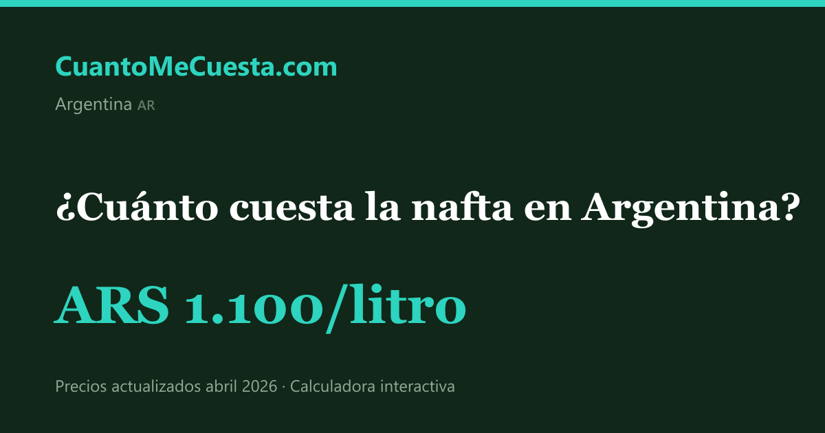 ¿Cuánto cuesta la nafta en Argentina? YPF, Shell, Axion 2026