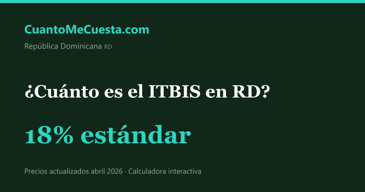 ITBIS / IVA República Dominicana 2026 — Tasa 18%, Exenciones y ...